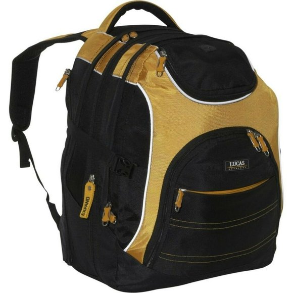 Lucas | Bags | Lucas Deluxe Expandable Laptop Backpack | Poshmark